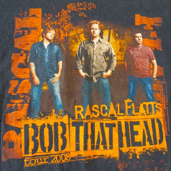 Gildan | Shirts | Vintage Rascal Flatts Black Concert Tshirt | Poshmark